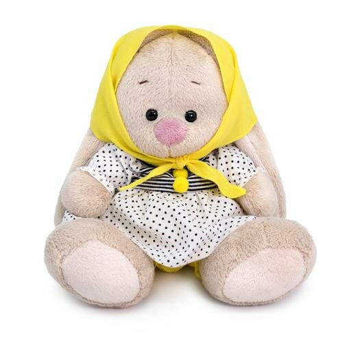 Мягкая Игрушка BudiBasa Зайка Ми в платье с косынкой (15см, малыш) SidX-498, (ООО "МПП")