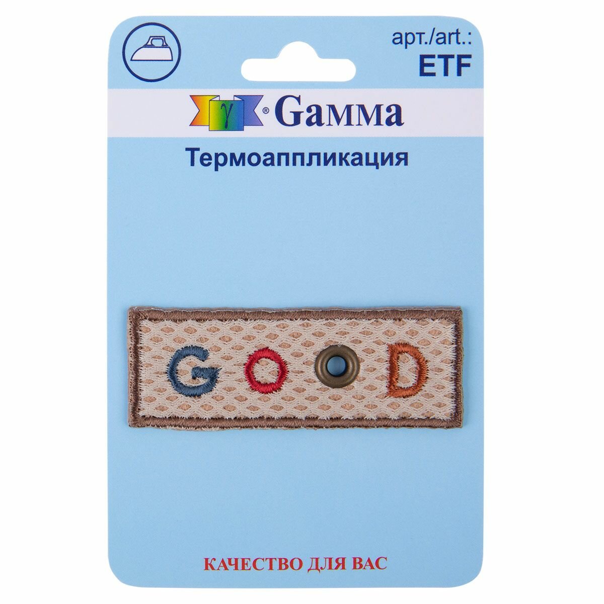 Термоаппликация "Gamma" ETF 01-246 Good 6 х 2 см