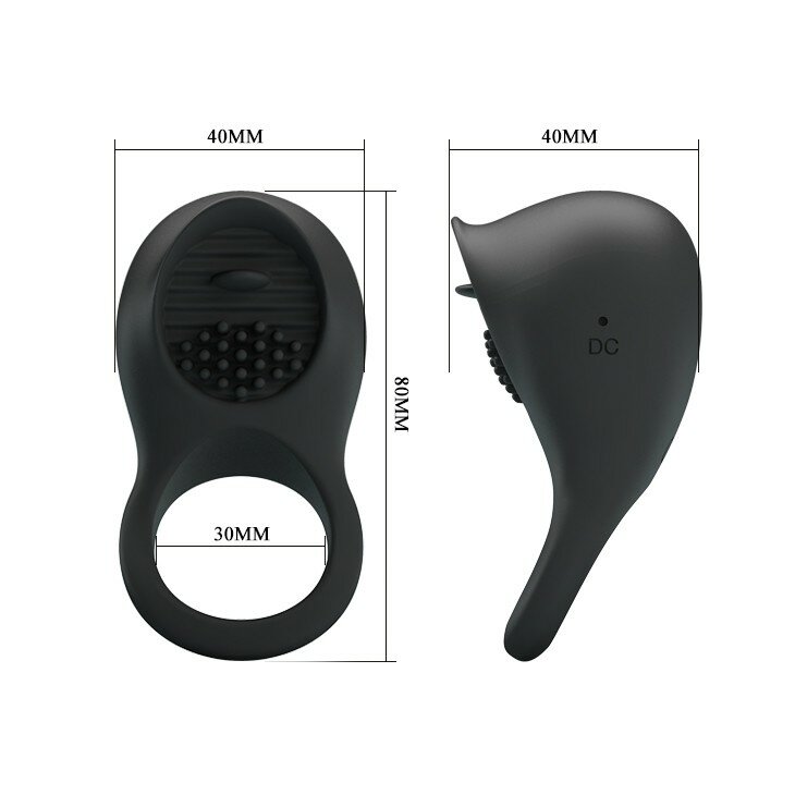 Эрекционное кольцо с вибростимуляцией клитора Baile Ring Shaking II