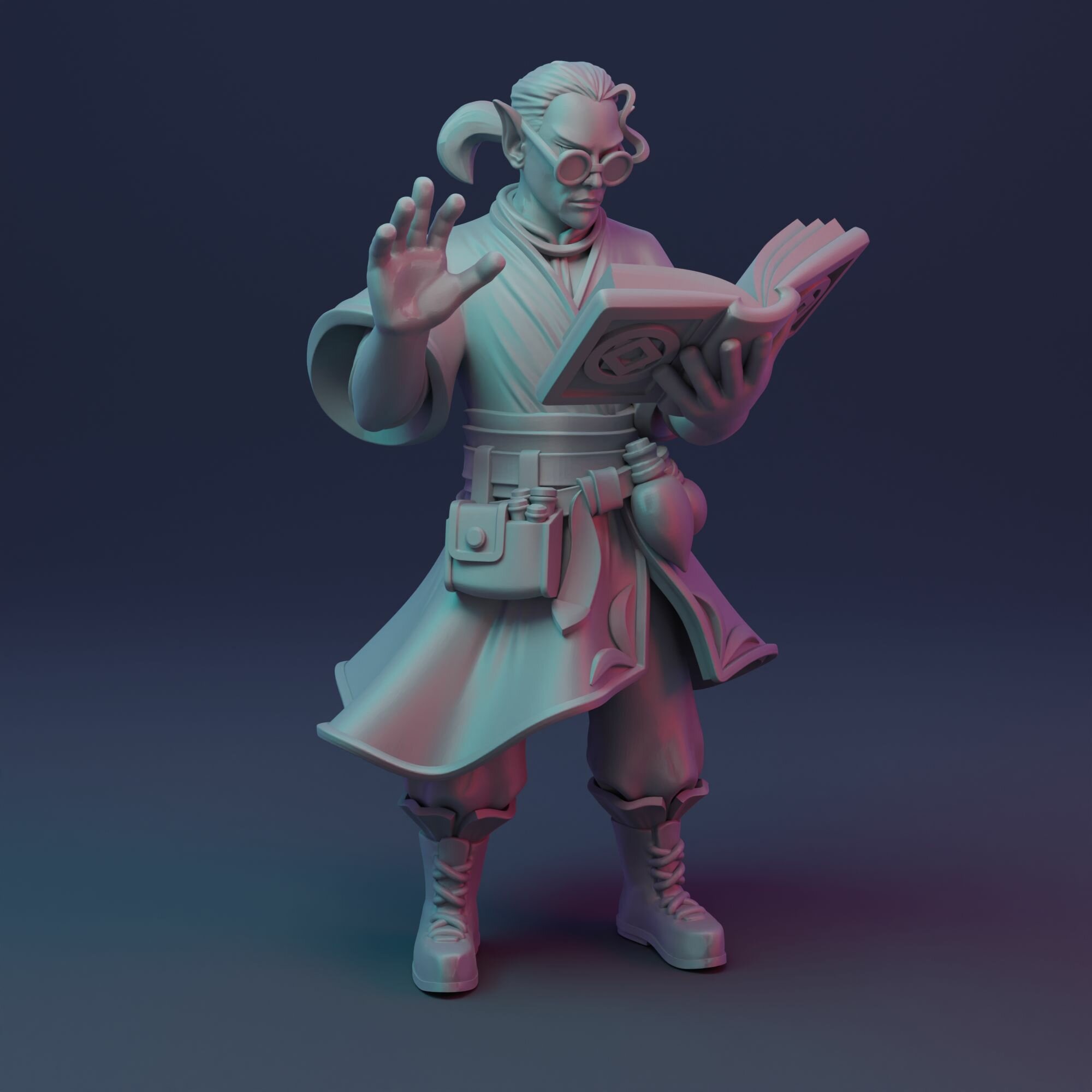 Миниатюра "Эльф Варлок" (Elf Warlock) ДнД DnD Pathfinder НРИ рост 33мм