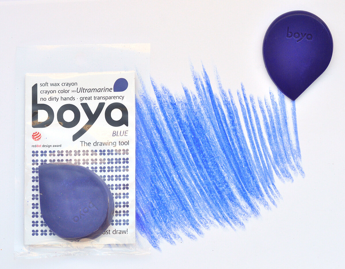 Пастель восковая для рисования Boya, мелок 9 х 14,5 см ультрамарин BOYA d.o.o. 1 SET/ULTRAMARINE BLUE