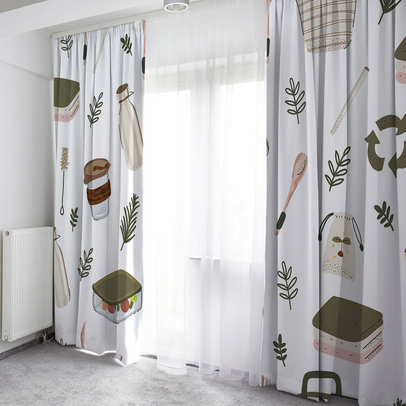 Шторы (фотошторы) из габардина, 290х220 см, Good Room
