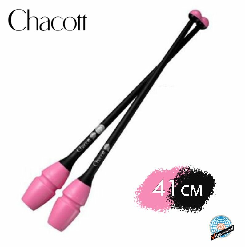 Булавы CHACOTT 41см (209) Розовый-Черный FIG