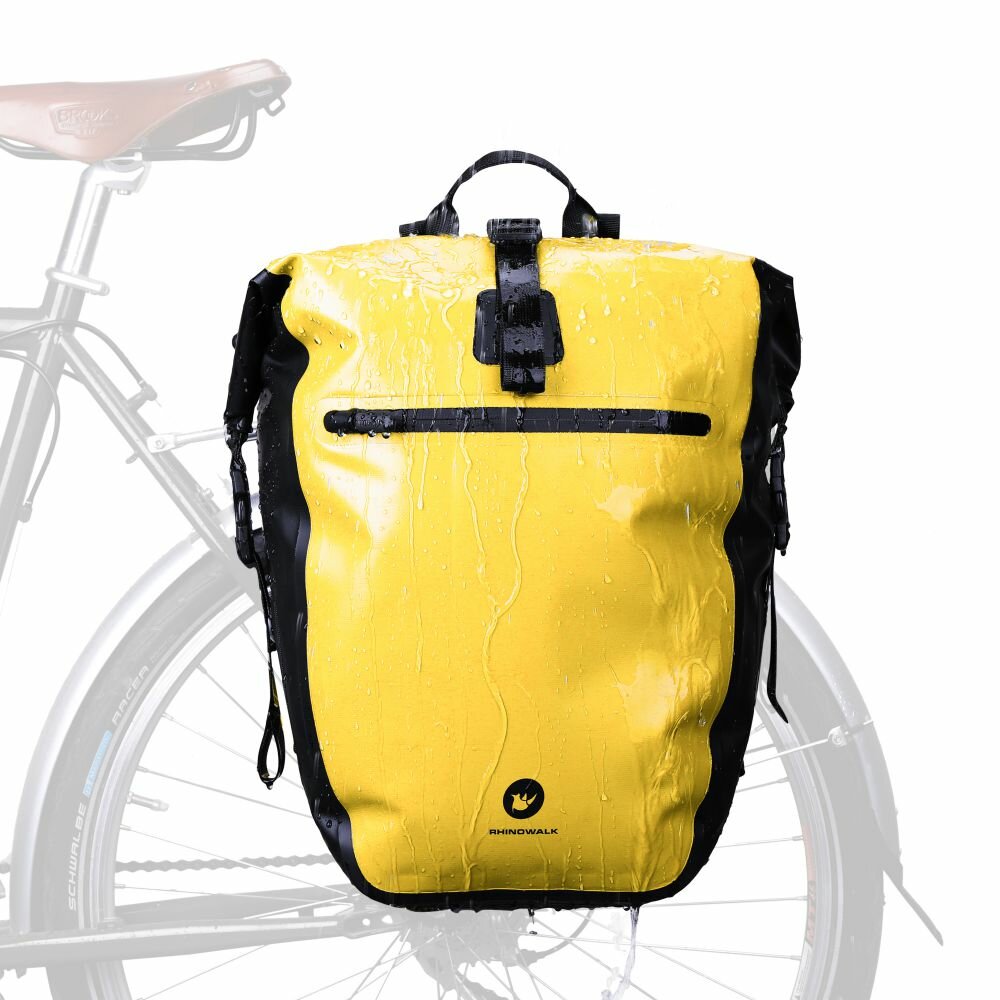 Rhinowalk Велосумка на багажник Rhinowalk 27L Waterproof Bike pannier/backpack (Желтый)