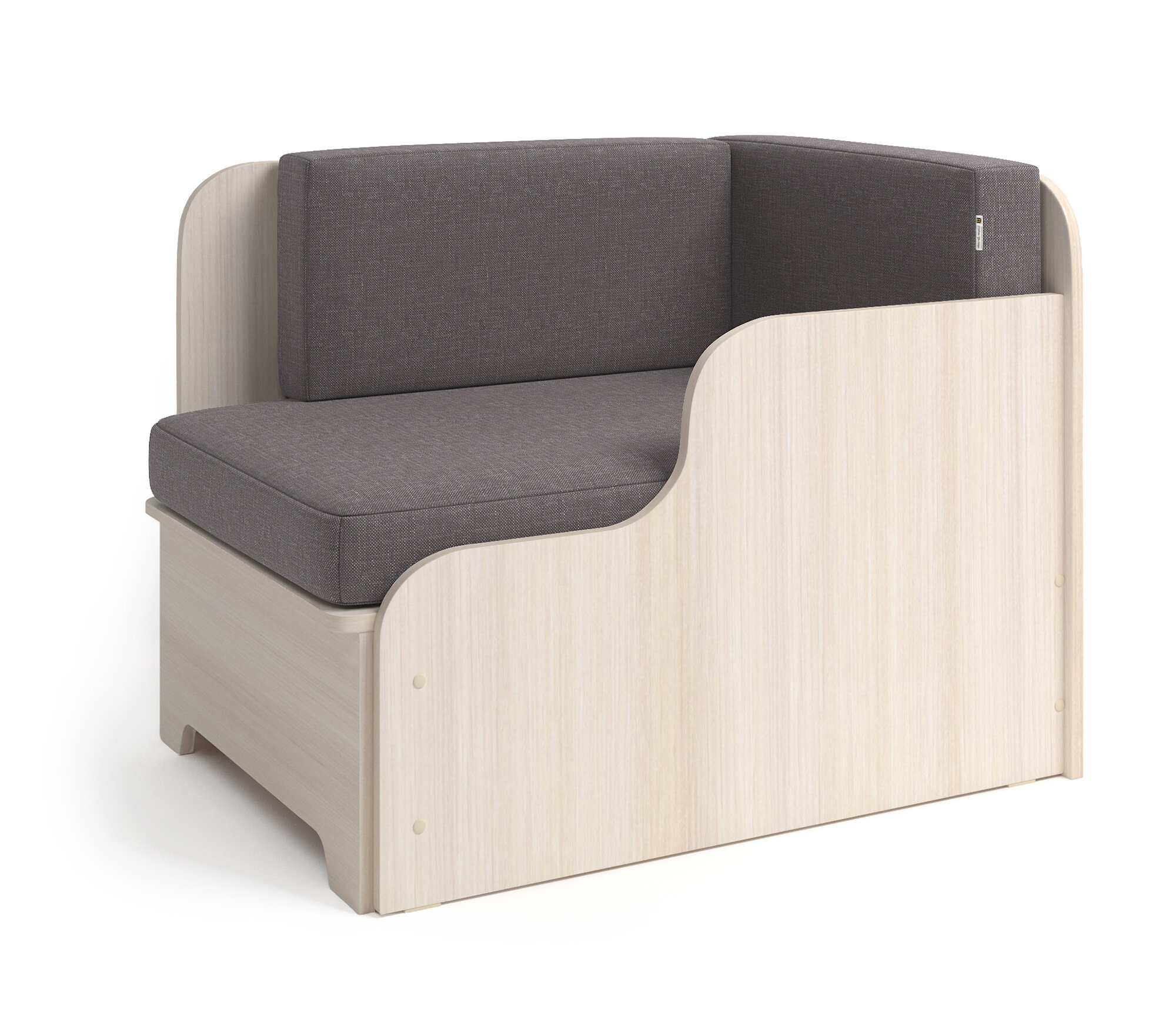 Диван кушетка Мелодия правый латте