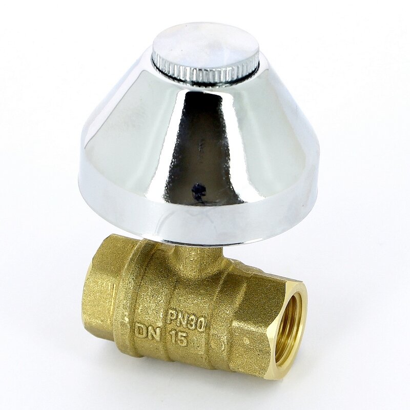 Кран шаровой ITAP под штукатурку с хромированным колпаком 1/2'