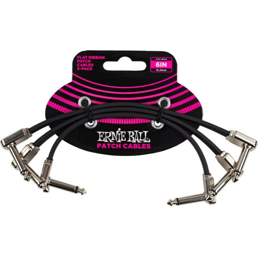 Кабель аудио 1xJack - 1xJack Ernie Ball 6221 0.15m