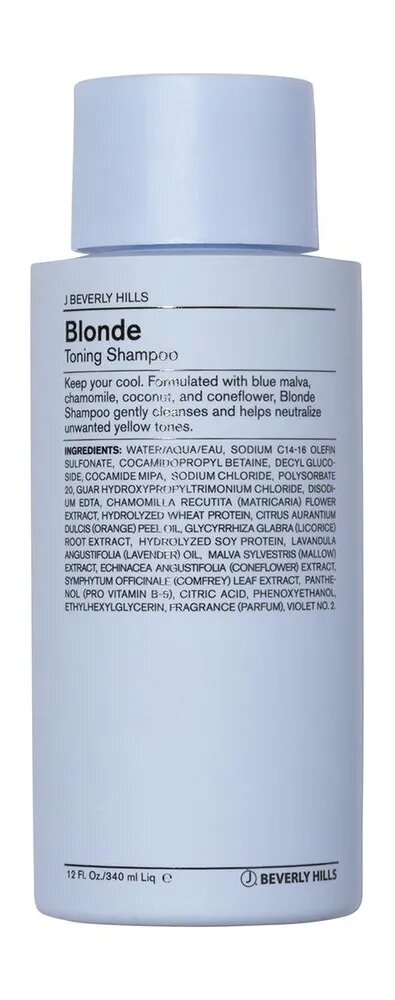 J Beverly Hills шампунь Blonde Neutralizing для блондированных и осветленных волос, 350 мл