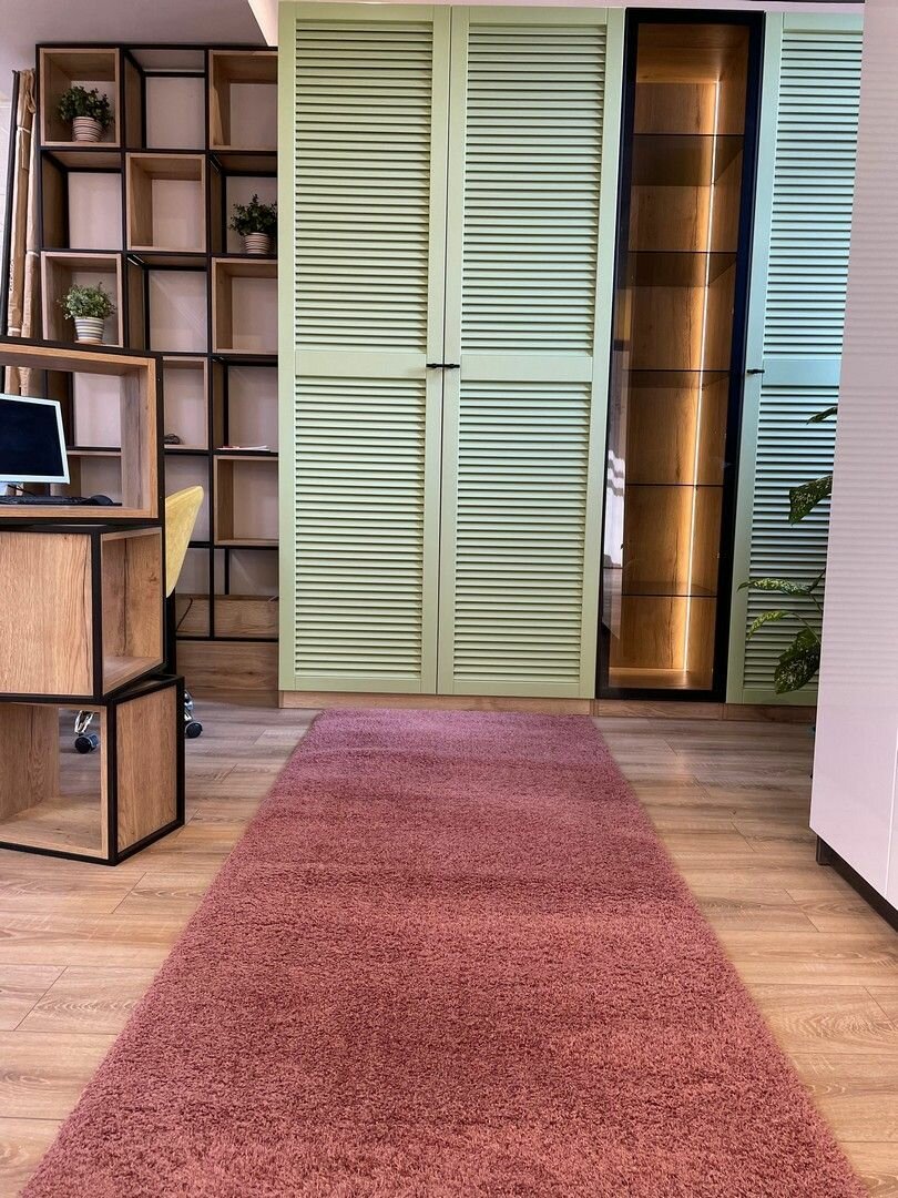 Ковер-шегги STAR CARPET Star Sofi, 100x400см, Турция, розовый