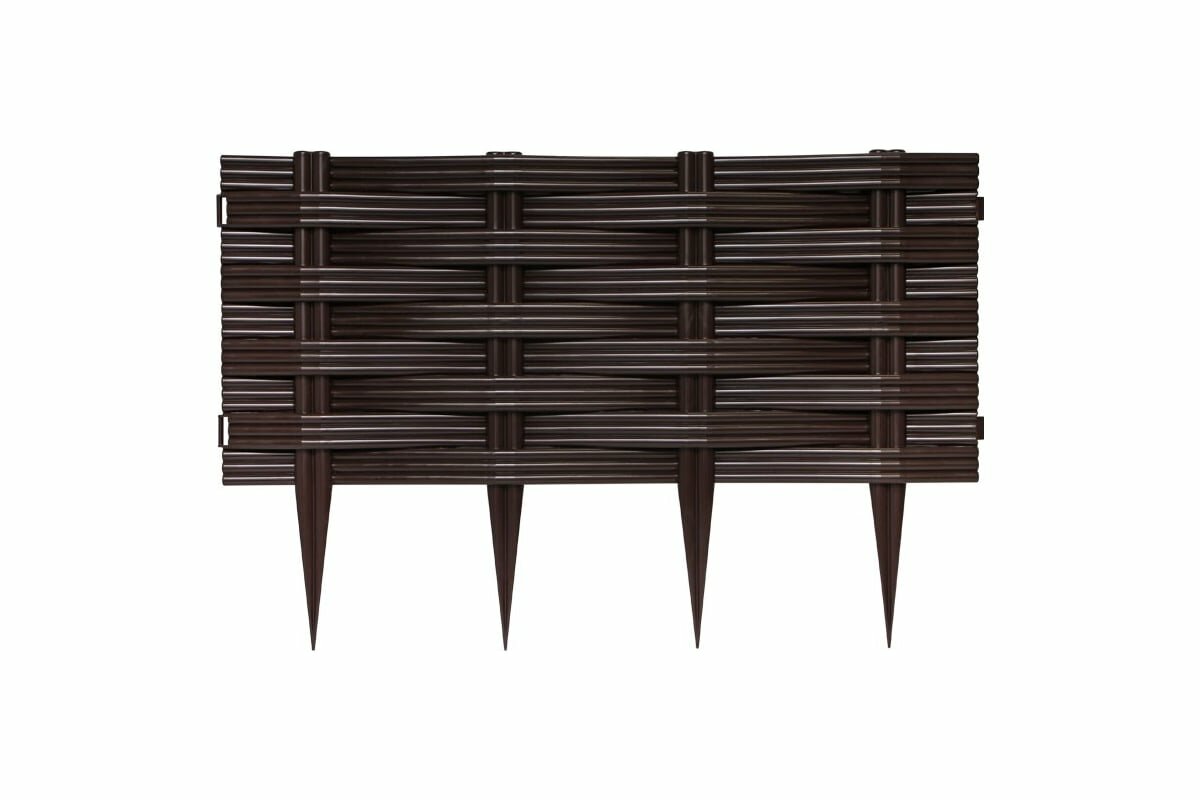 Протэкт "СОИ-25 Садовое ограждение Ива высота 25 см (Коричневый)" СОИ-25/14 К