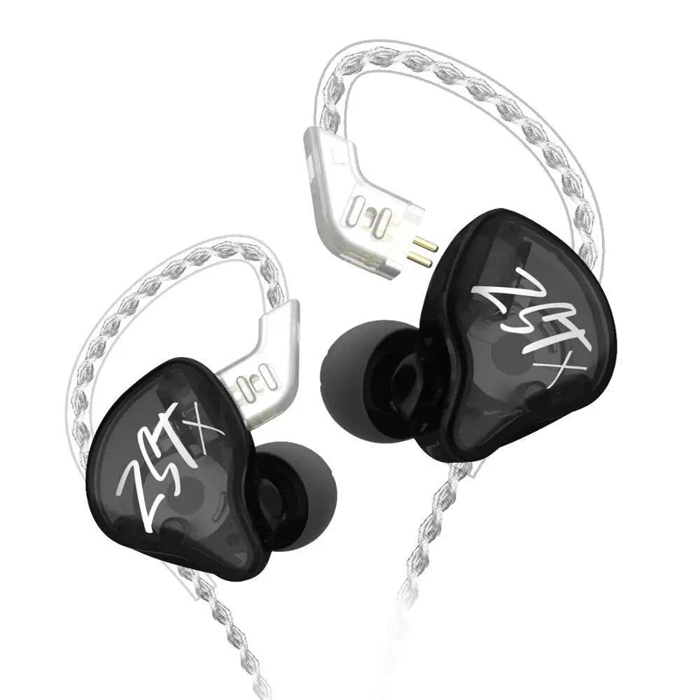 KZ ZST X 1BA+1DD Гибридные наушники Black No Mic