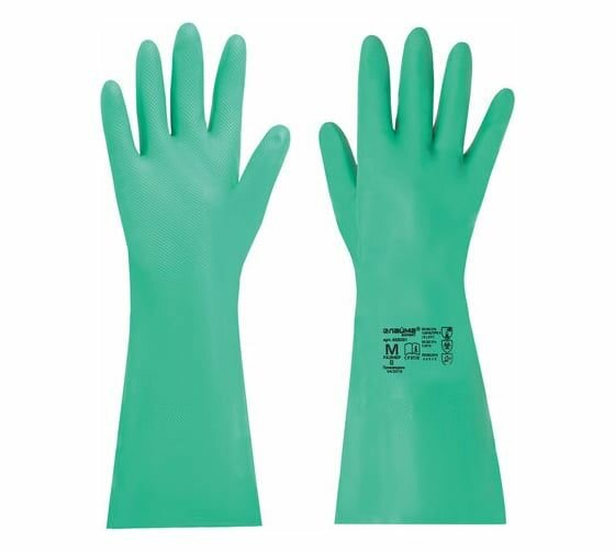 Нитриловые перчатки лайма нитрил EXPERT, 80 гр/пара, химически устойчивые, гипоаллергенные XL 605003