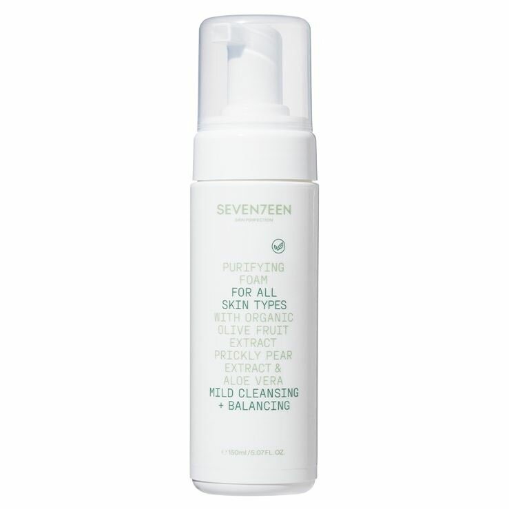 Пенка Seventeen Skin Care Purifying Foam, Очищающая пенка для лица с экстрактами оливок, опунции и алоэ вера, 150 мл