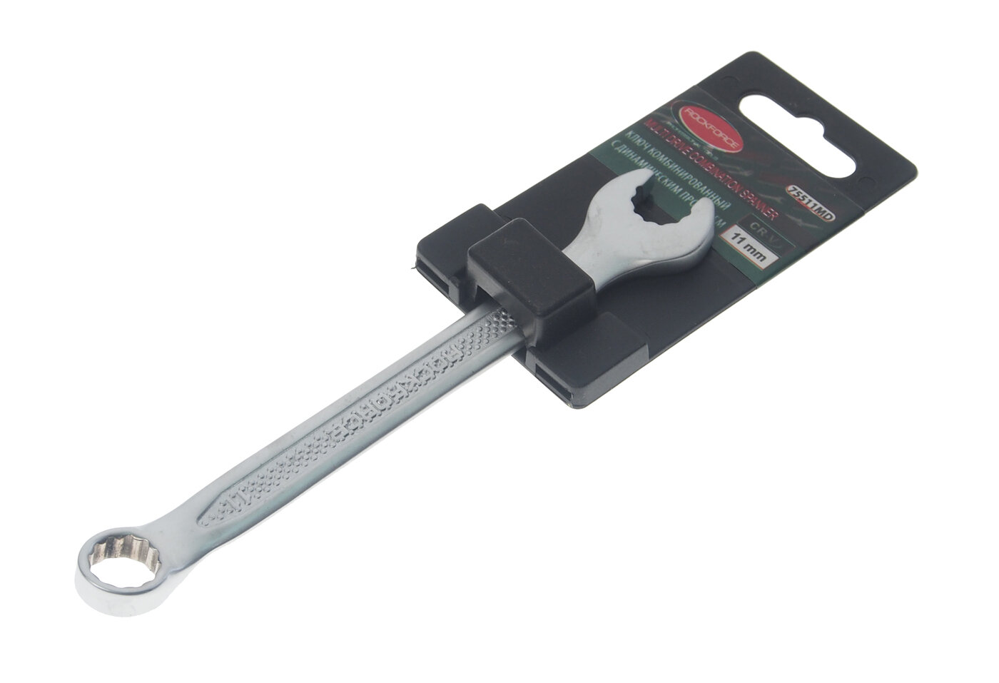 Ключ комбинированный 11мм RF-75511MD с универсальным профилем на пластиковом держателе ROCKFORCE