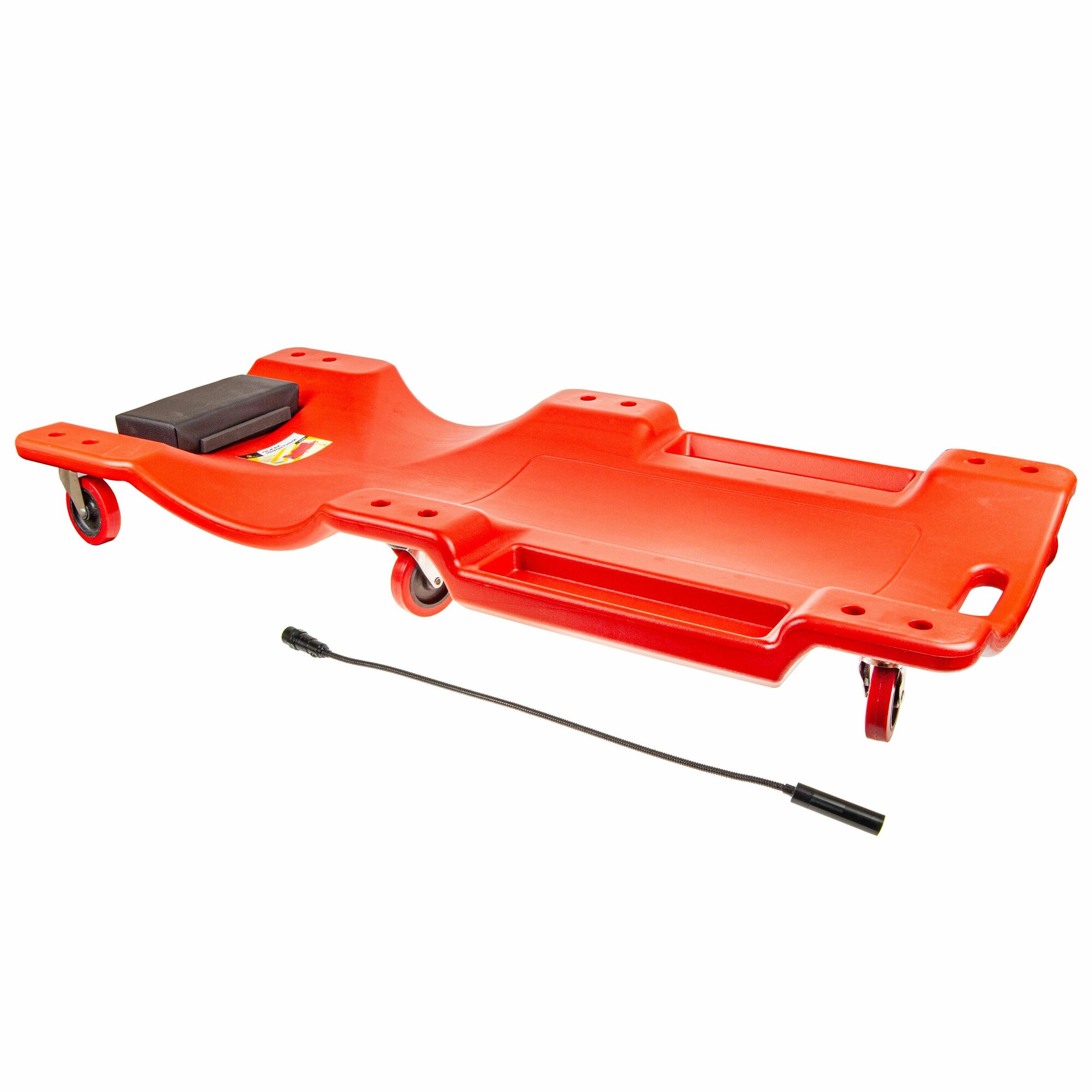 Лежак ремонтный ER-64202 пластиковый на 6-ти колесах (920 430 115мм) с подсветкой (батарейки LR44x4шт) эврика