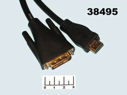 Шнур DVI-HDMI 1.8м gold (CC-HDMI-DVI-6)