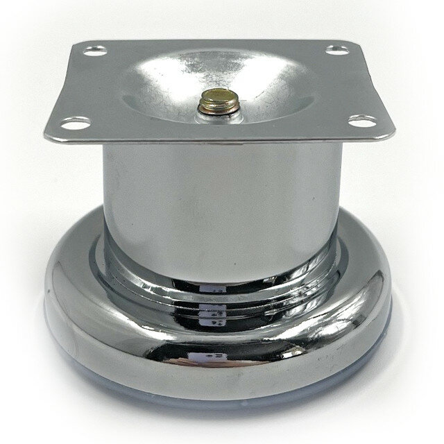 Круглая ножка 50х40 мм хромированная для мебели, опора каркаса и столешницы