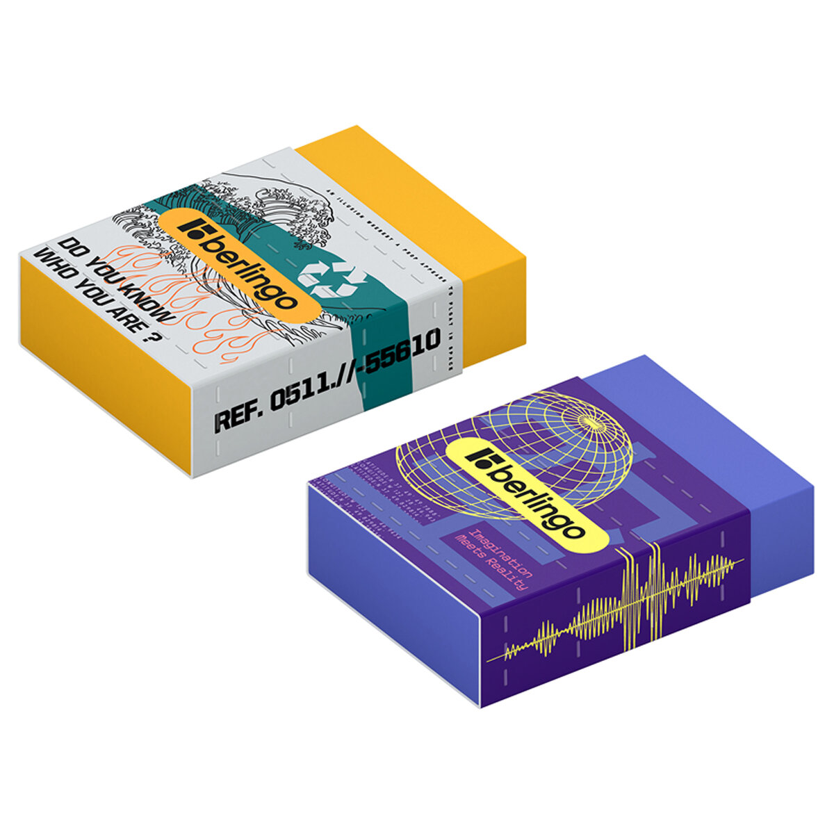 Ластик GLYPH 45х32х11мм Eco-PVC картонный держатель