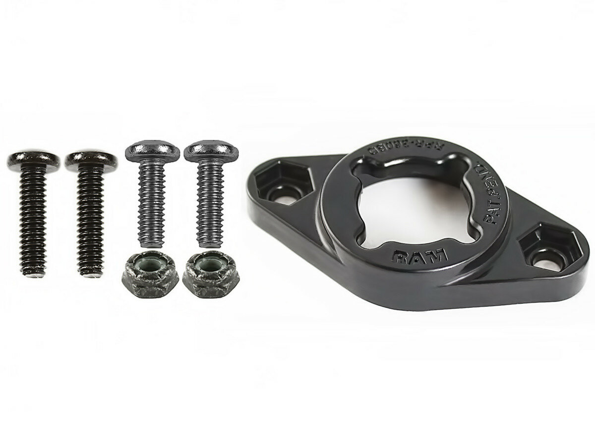 RAP-274-1BU крепление RAM EZ-ON/OFF ромб (мама) с отверстиями и крепежом