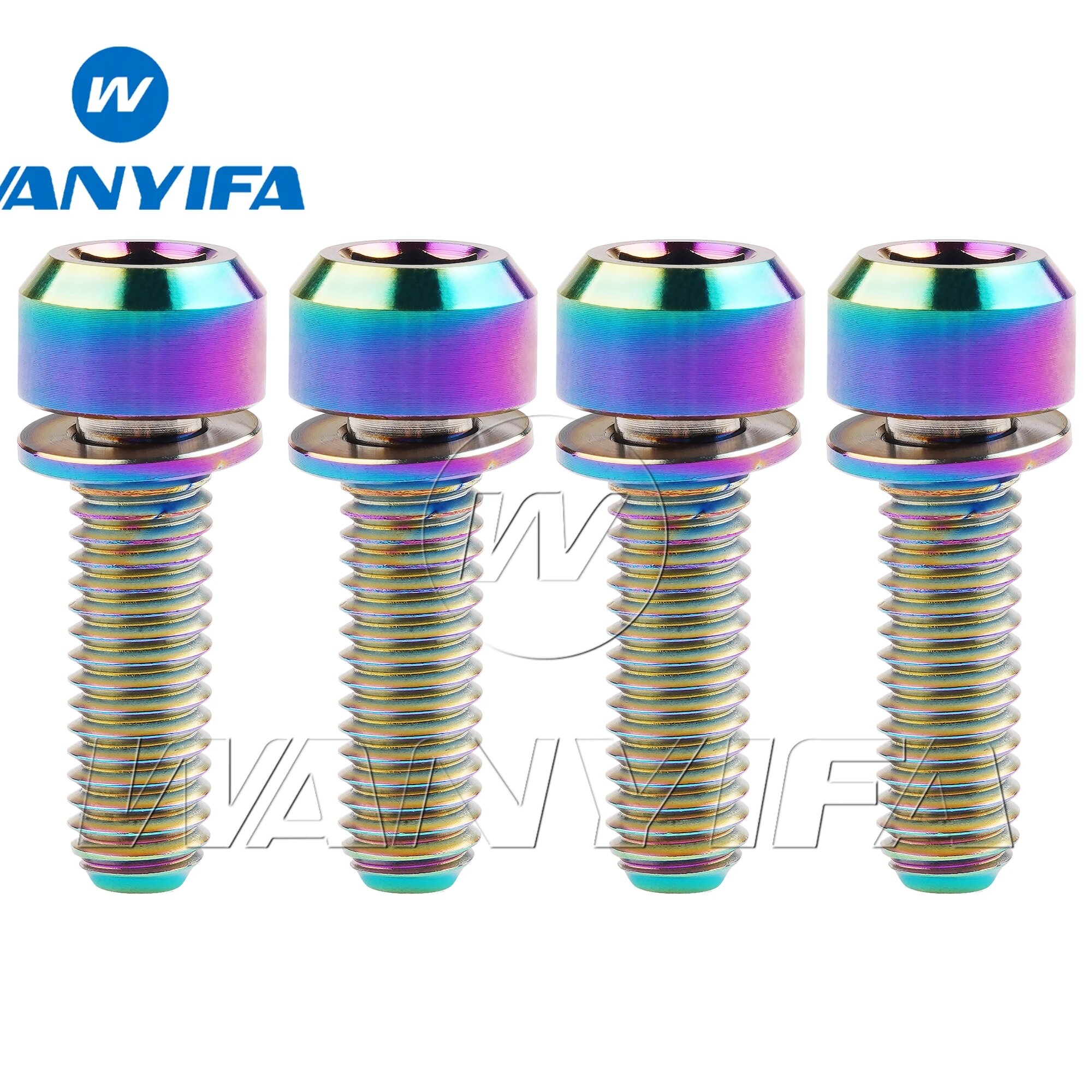 Wanyifa титановые болты M6x16 18 20 25 35 мм
