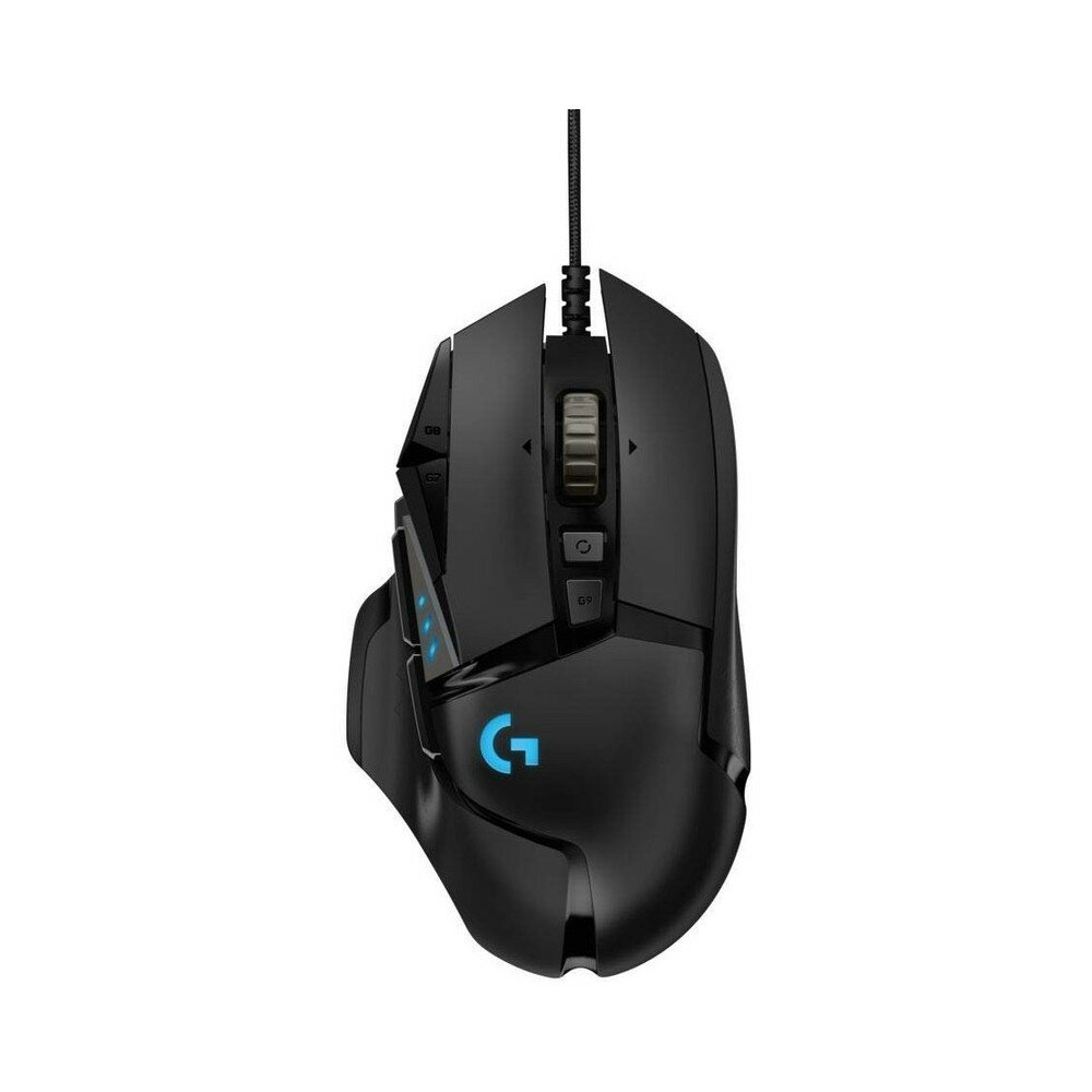 Мышь проводная LOGITECH G502 Hero black (USB, 25600dpi, 11but) (910-005474)