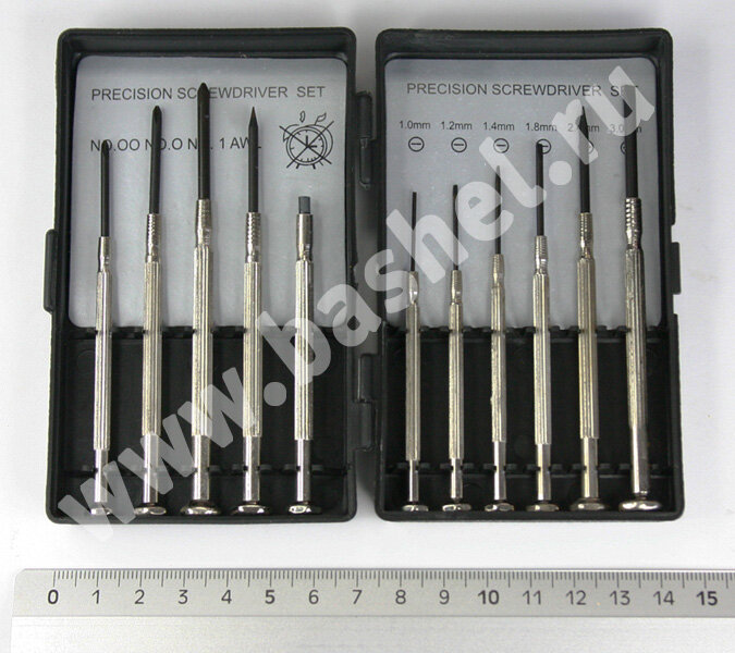 Отвертки часовые STAYER, 11 предм, Stayer