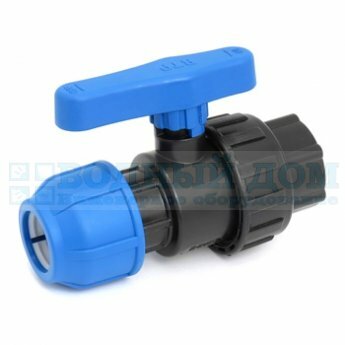 ПНД Кран шаровый 32х1" (цанга/внутр)