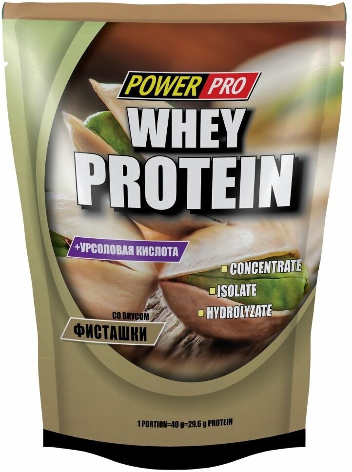 Протеин Power Pro Whey Protein, 1000 г, вкус: фисташка