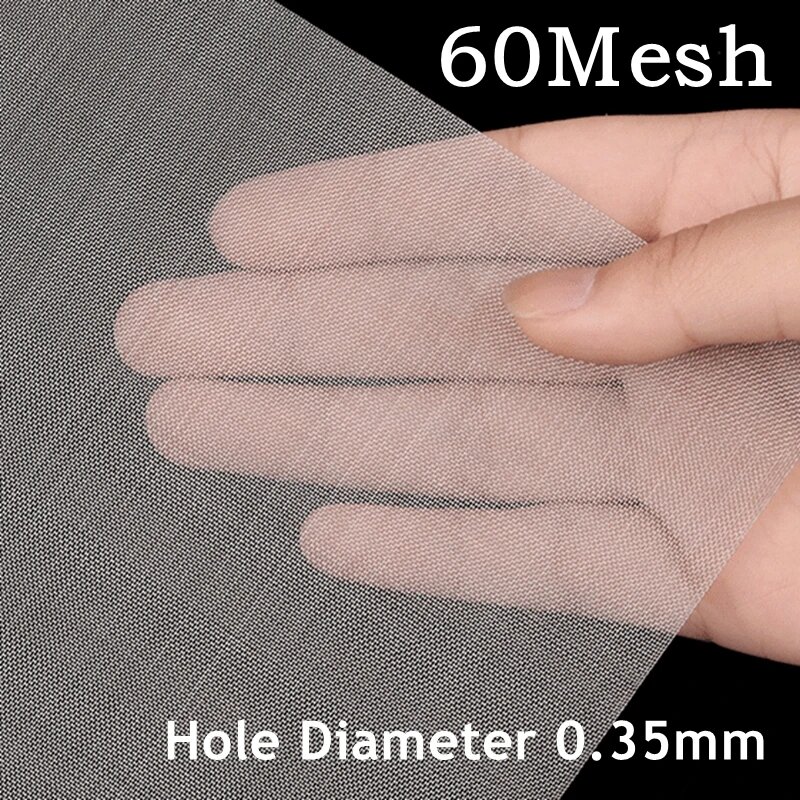 Металлическая сетка из нержавеющей стали 304 для кухни Серый, 60Mesh 0.35mm