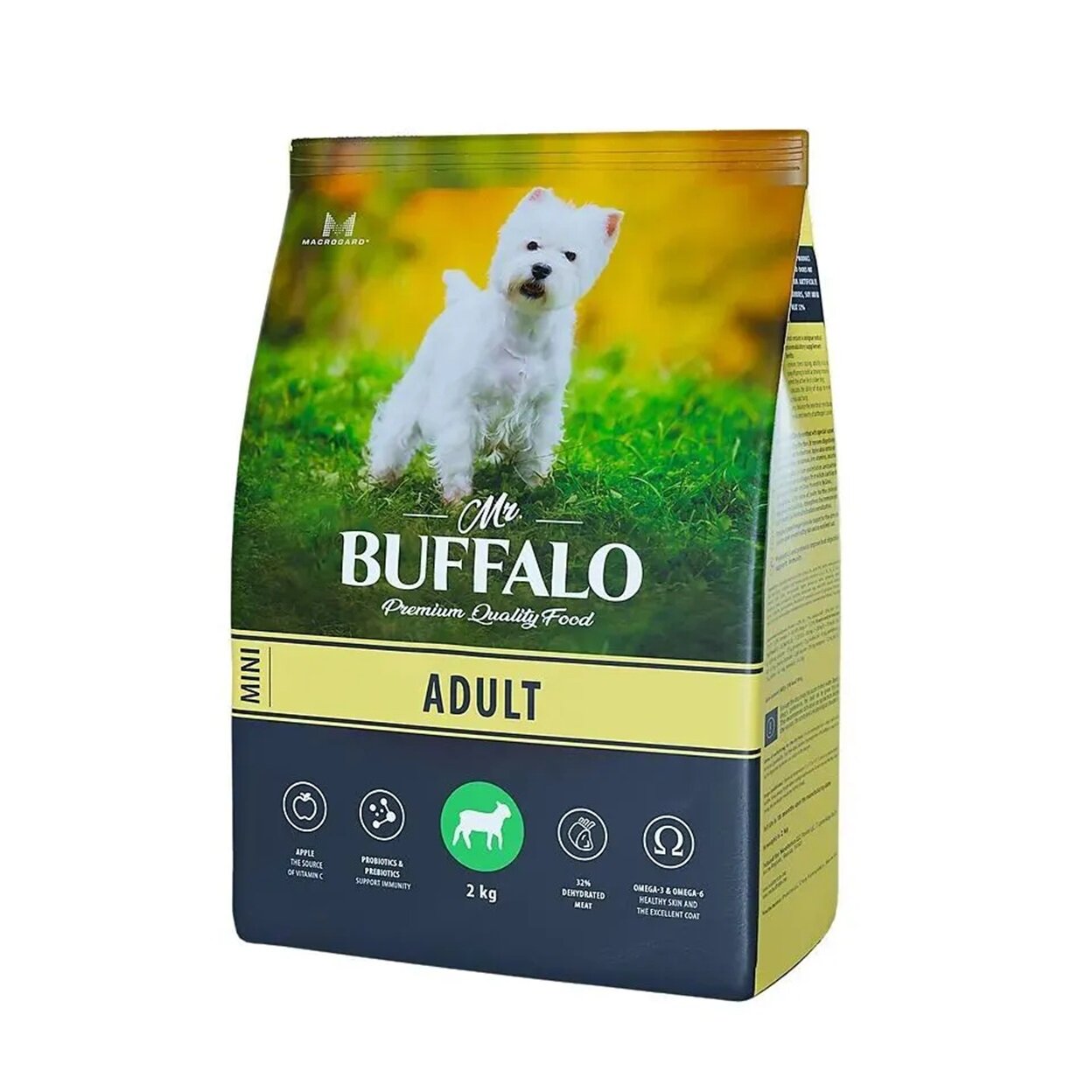 Mr.Buffalo ADULT MINI сухой для собак мелких пород Ягненок 2кг