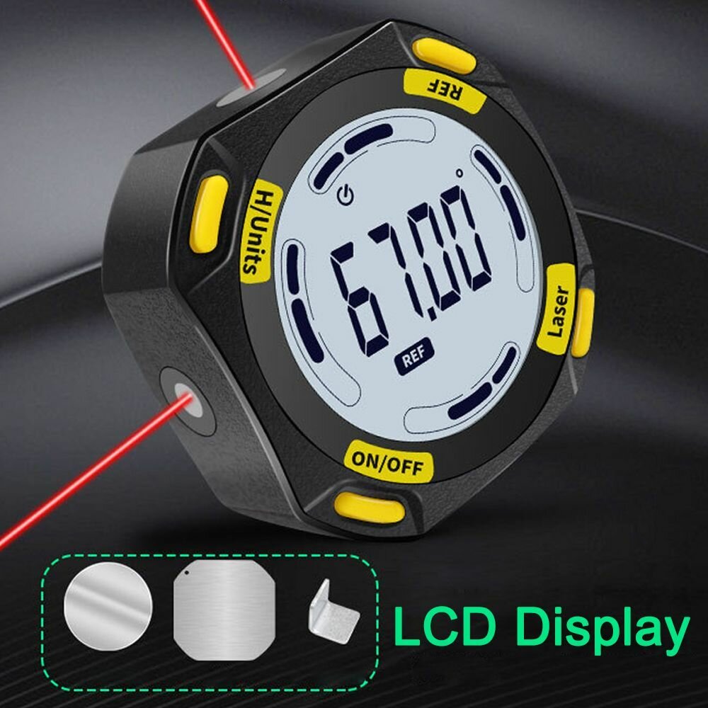 Инклинометр с цифровым дисплеем, лазерный уровень для измерения уклона