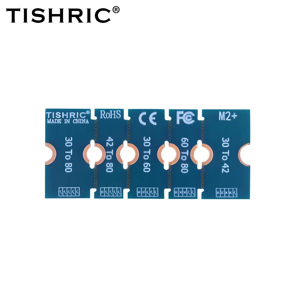 Адаптер расширения TISHRIC M.2 SSD 2230/2242/2260 до 2280 Синий