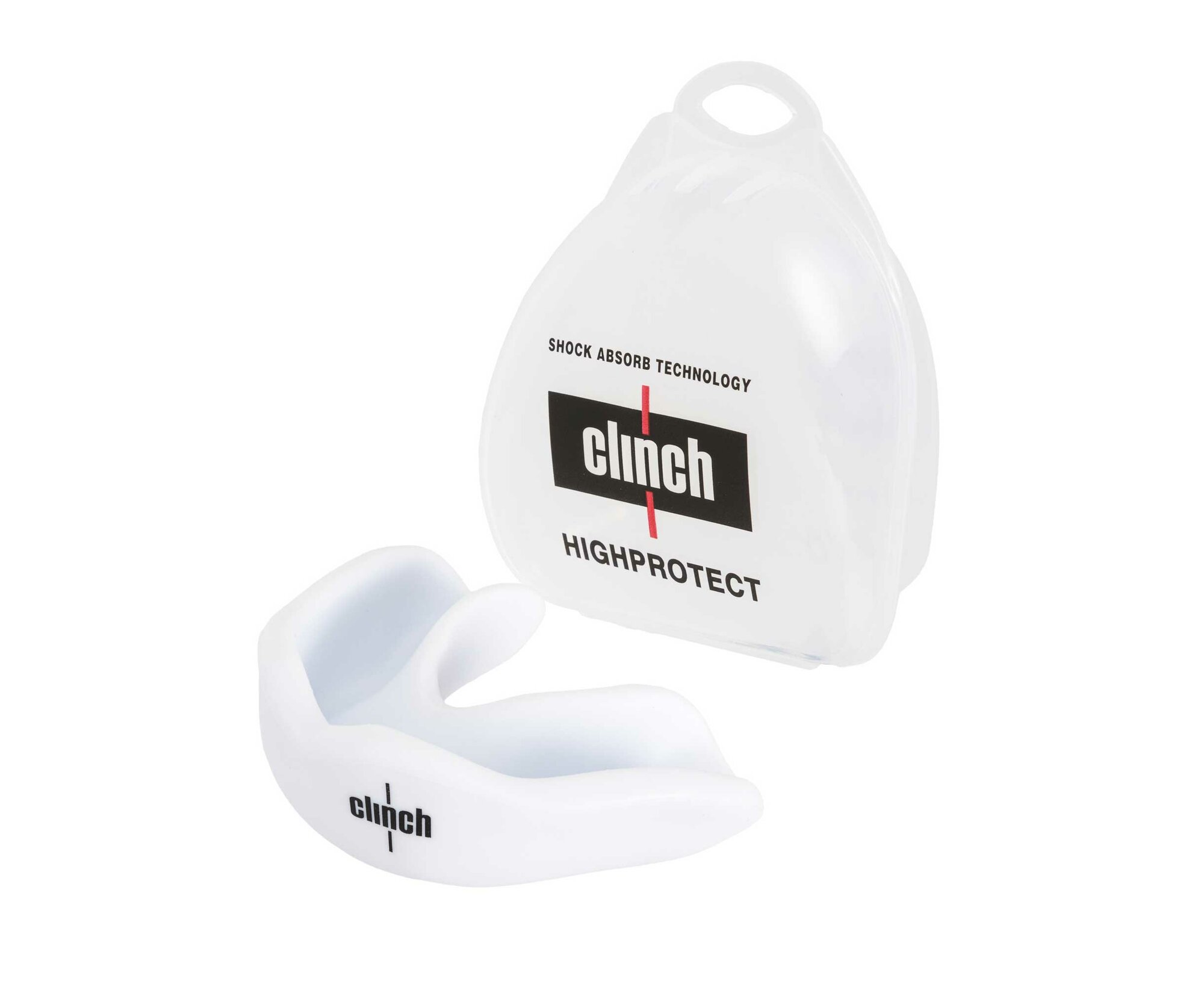 Капа одночелюстная Clinch Competition Single Layer Mouthguard белая (размер Senior)