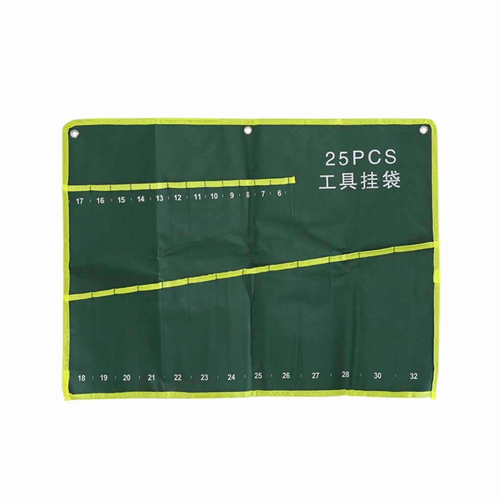 Сумка для инструментов, Набор из 25 двусторонних гаечных ключей с карманом