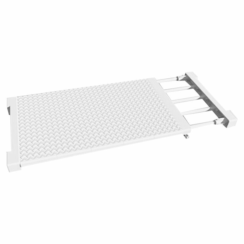 Выдвижной шкаф-купе без гвоздей с многослойной перегородкой для хранения вещей-белый большой