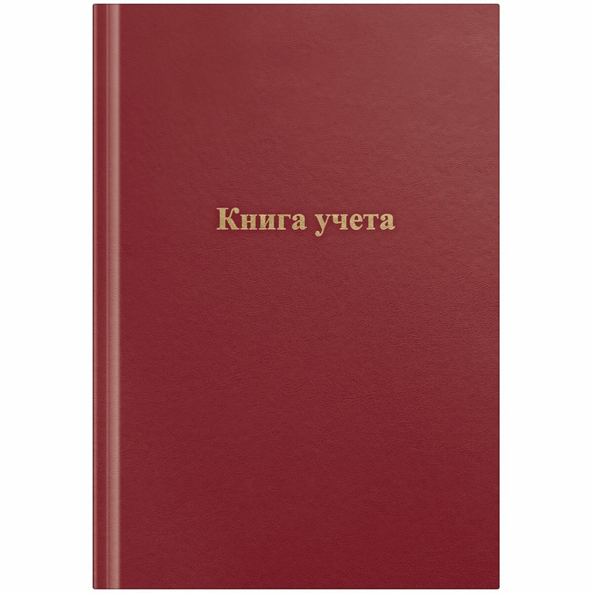 Бухгалтерская книга учета OfficeSpace (А4, 96л, клетка, сшивка) бумвинил, красный (275752)