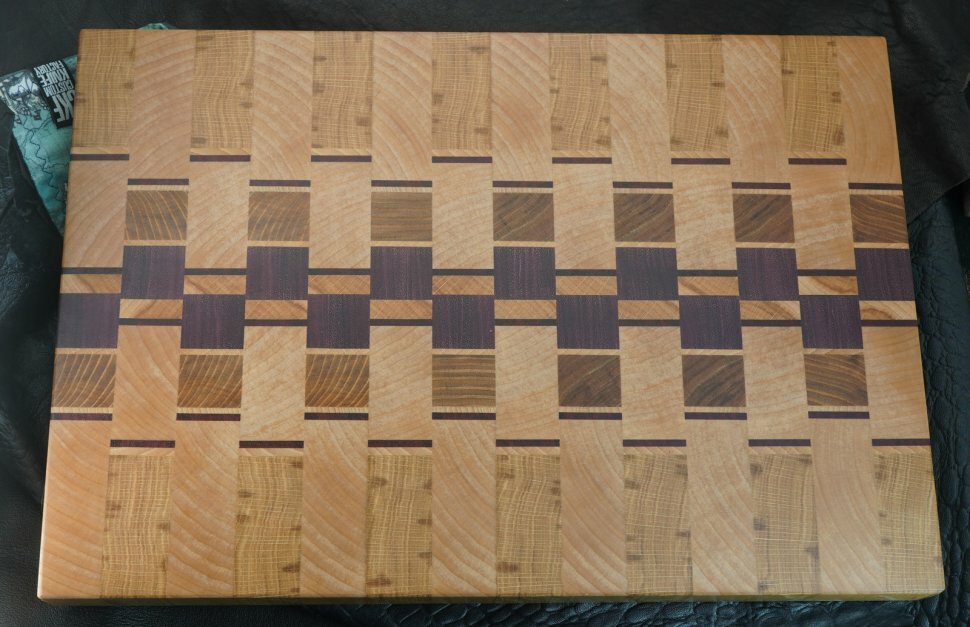 Доска торцевая разделочная ИванычЪ 362х250x30 мм