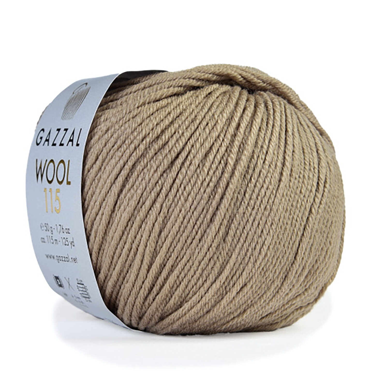 5 Мотков, Gazzal Wool 115, 100% Тонкая шерсть мериноса супервош / 50 гр. - 115 м, Цвет-3303