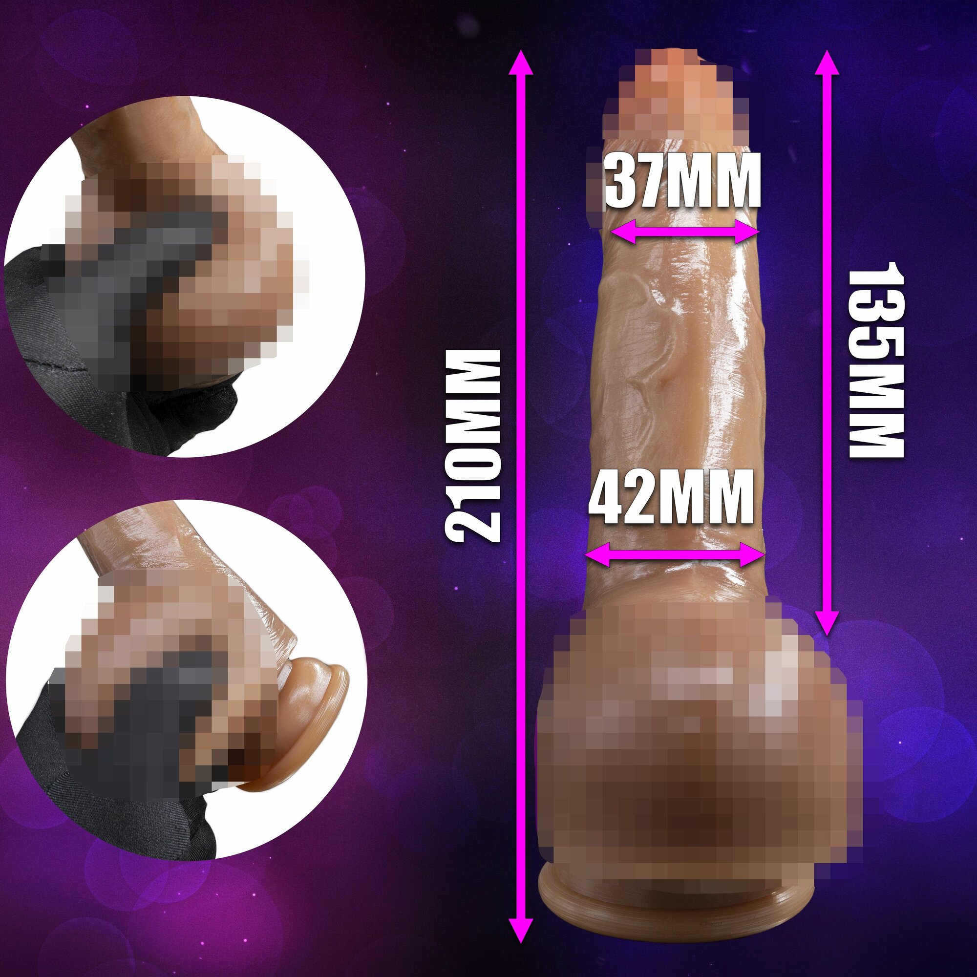 Реалистичный фаллоимитатор с семяизвержением - Ларри, телесный