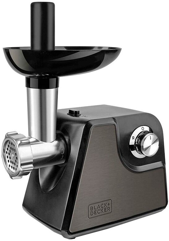 Мясорубка электрическая Black+Decker BXMMA1000E, пластик/металл, шнековая, серый