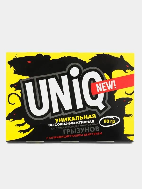 UNIQ (Уник) / Система средств против грызунов в форме геля и гранул, 1 упаковка, 90 гр