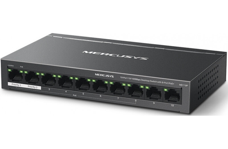 Коммутатор неуправляемый Mercusys MS110P