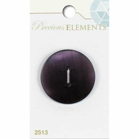 Пуговица BLUMENTHAL LANSING "Precious Elements", фиолетовая, 32 мм