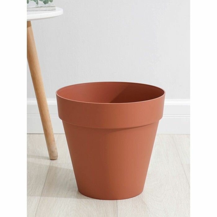Кашпо для цветов Idiland со вставкой Tarragon, 10 л, d 28 см, h 26,2 см, цвет терракотовый