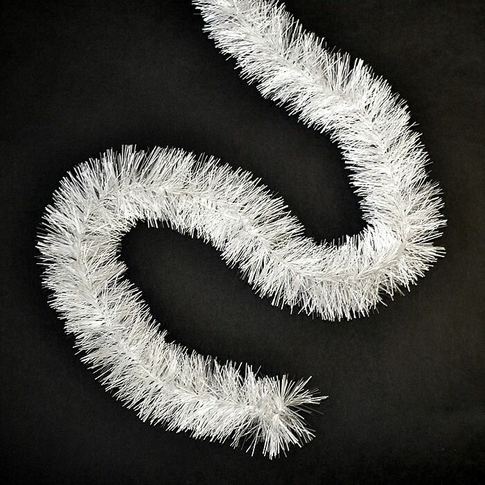 Мишура Morozco "Праздничная" белая, 2 м (М1020)