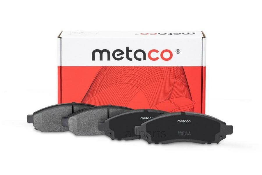 METACO 3000-118 Колодки тормозные передние к-кт