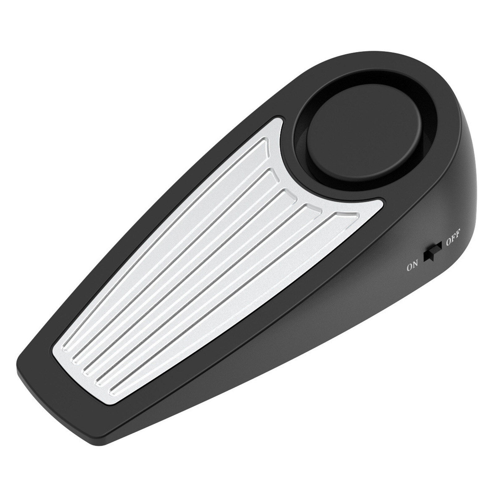 Дверной стопор с сигнализацией, чувствительный к вибрации, портативный, для дома, магазина и офиса, черный.