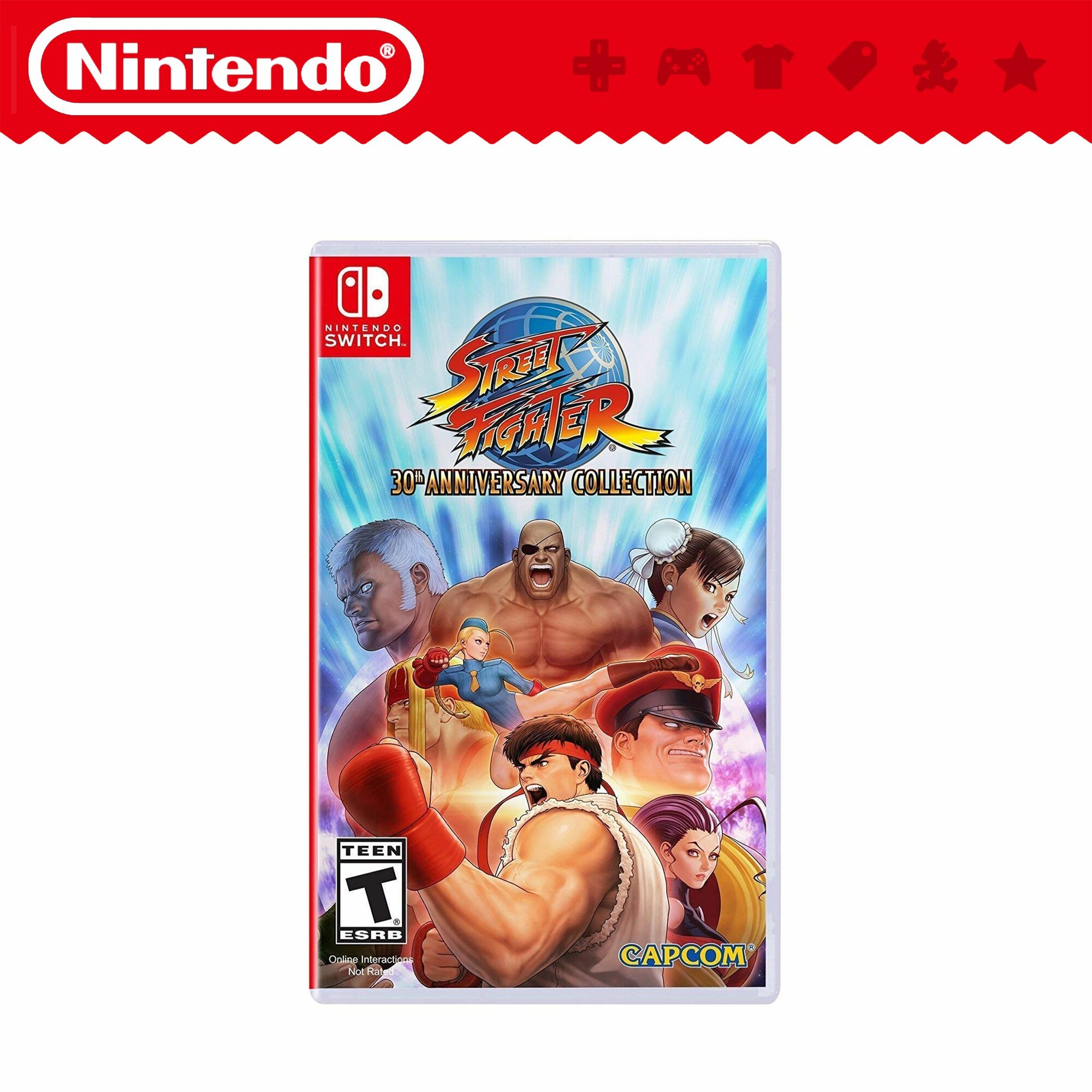 Nintendo Switch Street Fighter 30 Anniversary Collection игровая карта