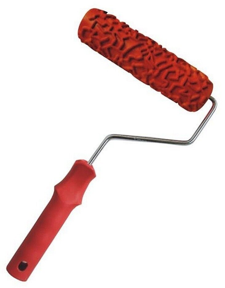 Валик структурный STM / СТМ Мозаика декоративный для штукатурки, резиновый, 18см / строительство и ремонт