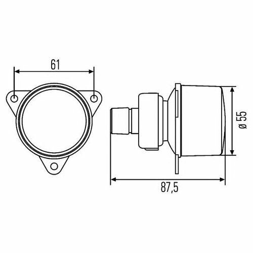 Задний габаритный огонь Hella 2XA008221021